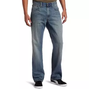 calças de ganga largas de corte reto para homem levi's