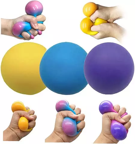 3-Mkpọ bọọlụ nrụgide Squishy