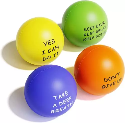 KDG Motivational Stress Balls, 4 шт. в упаковке