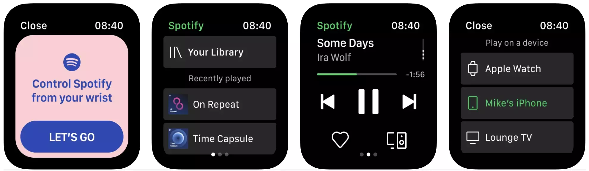 Apple Watch apps spotify mozika tsara indrindra