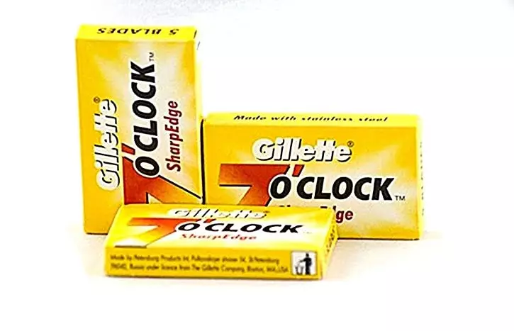 Gillette 7 o'clock лезвия для безопасной бритвы Sharpedge