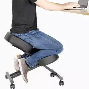 ergonomiška atlupimo kėdė, atsiklaupusi kėdė