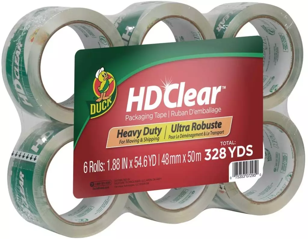 Duck HD Clear Heavy Duty Packing Tape Refill