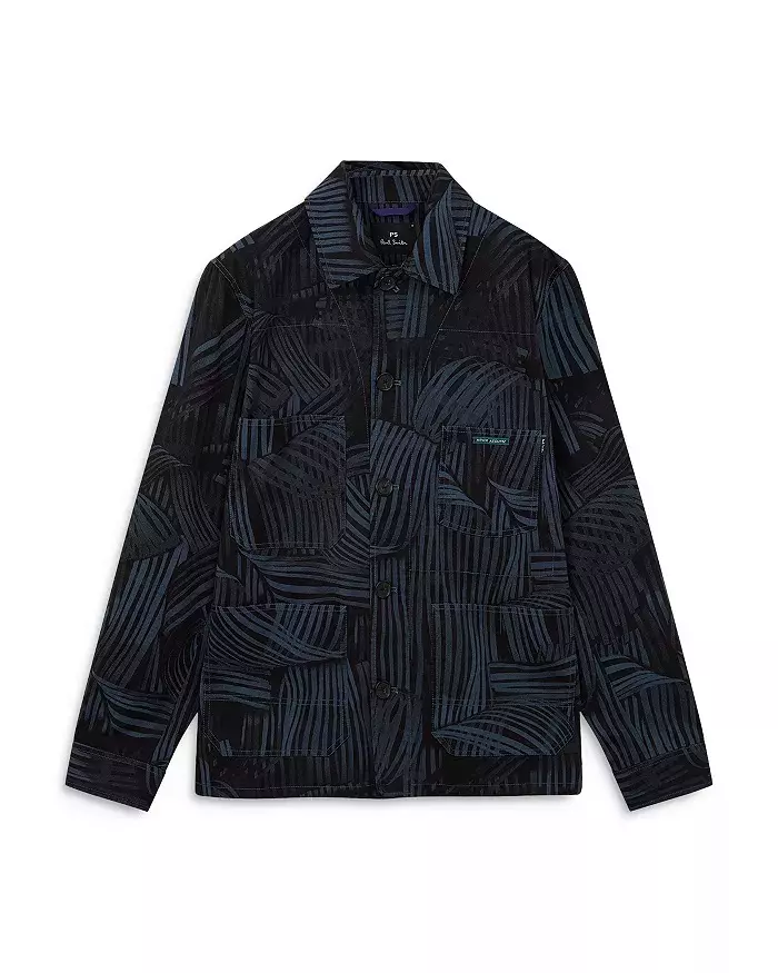 PS-Paul-Smith-Distorted-Stripe-Print-Chore-Jacket