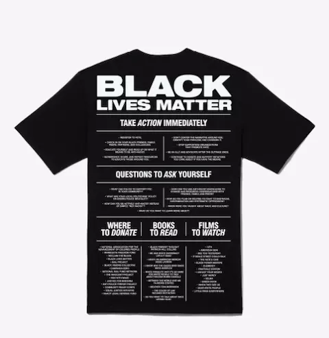 siyah hayatlar önemlidir geri veren gömlekler