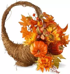 Thanksgiving hosting cornucopia centerpiece