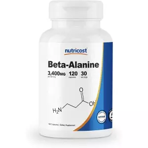 nutricost beta-alanine, මාංශ පේශි වර්ධනය සඳහා අතිරේක