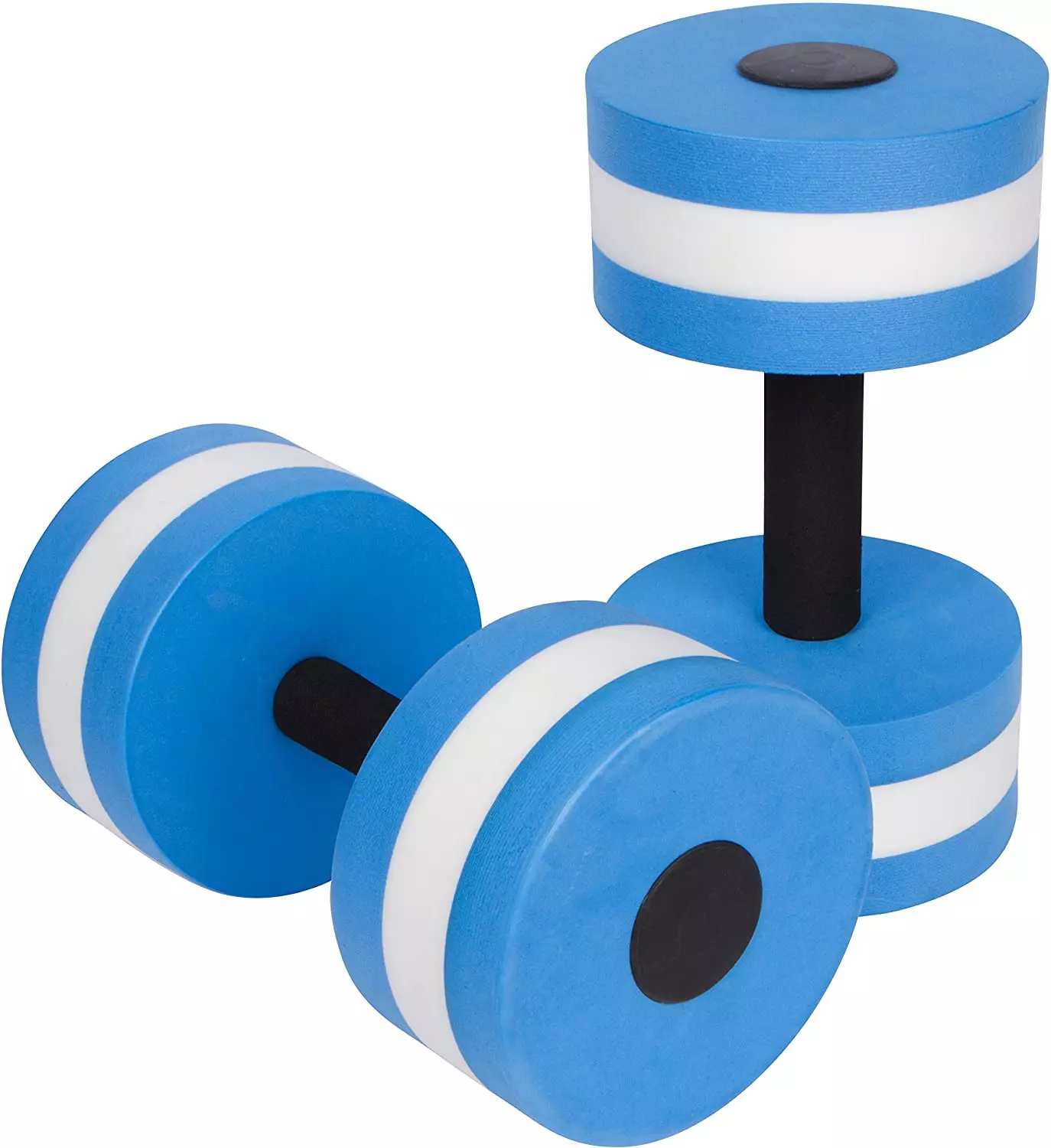 Trademark Innovations Aquatic Exercise Dumbbells, bi multzoa, urdinez, uretako pisu onenak