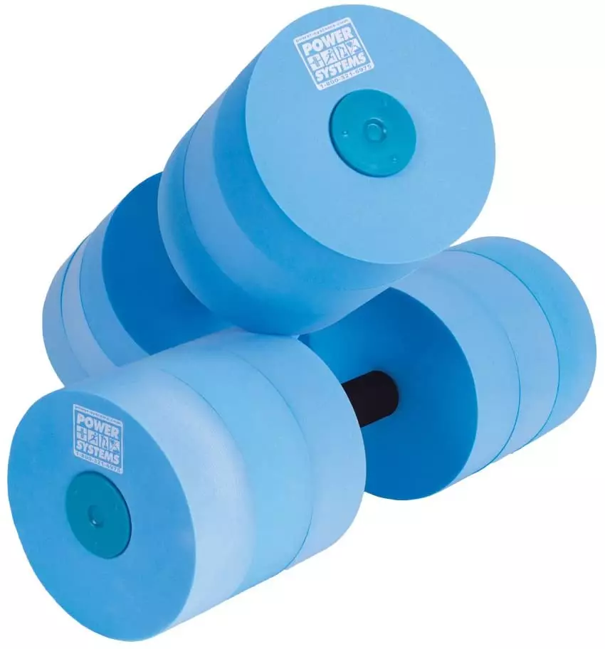 Power Systems Heavy Resistance Water Dumbbells kom saam met blou skuim, beste watergewigte