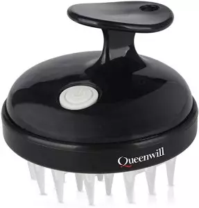 Elektrický ruční masážní přístroj na pokožku hlavy Queenwill v černé barvě