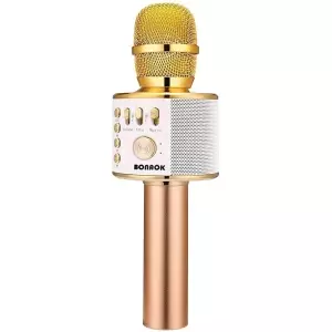 Micrófono inalámbrico de karaoke BONAOK, máquinas de karaoke para nenos