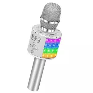 Micro karaoke bluetooth không dây Bonaok, máy hát karaoke hay nhất cho trẻ em