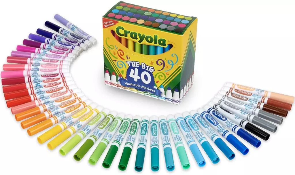 Crayola Ultra таза жуула турган маркерлер