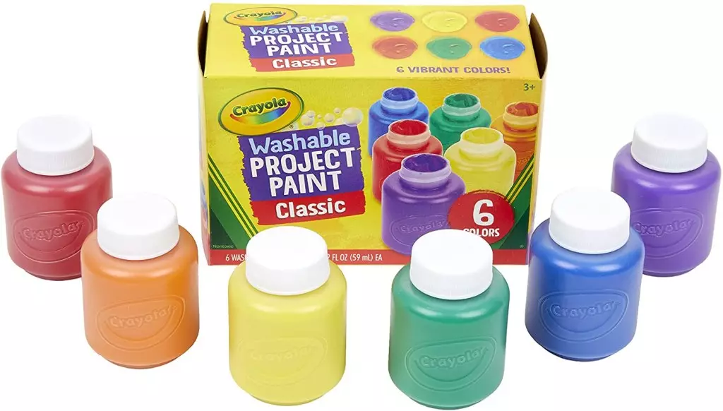 Crayola plaunami vaikų dažai