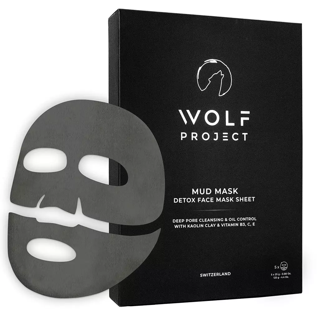 vilku projekts - pūtītes lokšņu maska vīriešiem