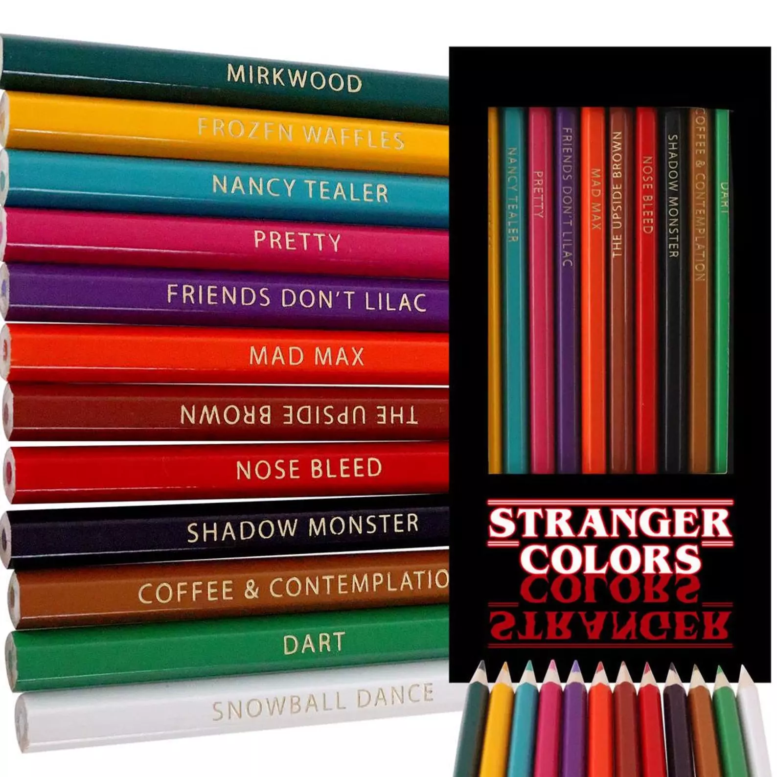 Stranger Things crayons pencil