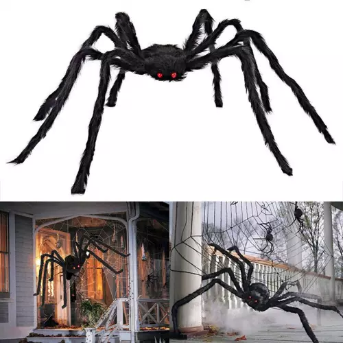 geriausios pigios Helovino dekoracijos - baisus milžiniškas voras