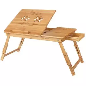 bed tray table homfa bamboo