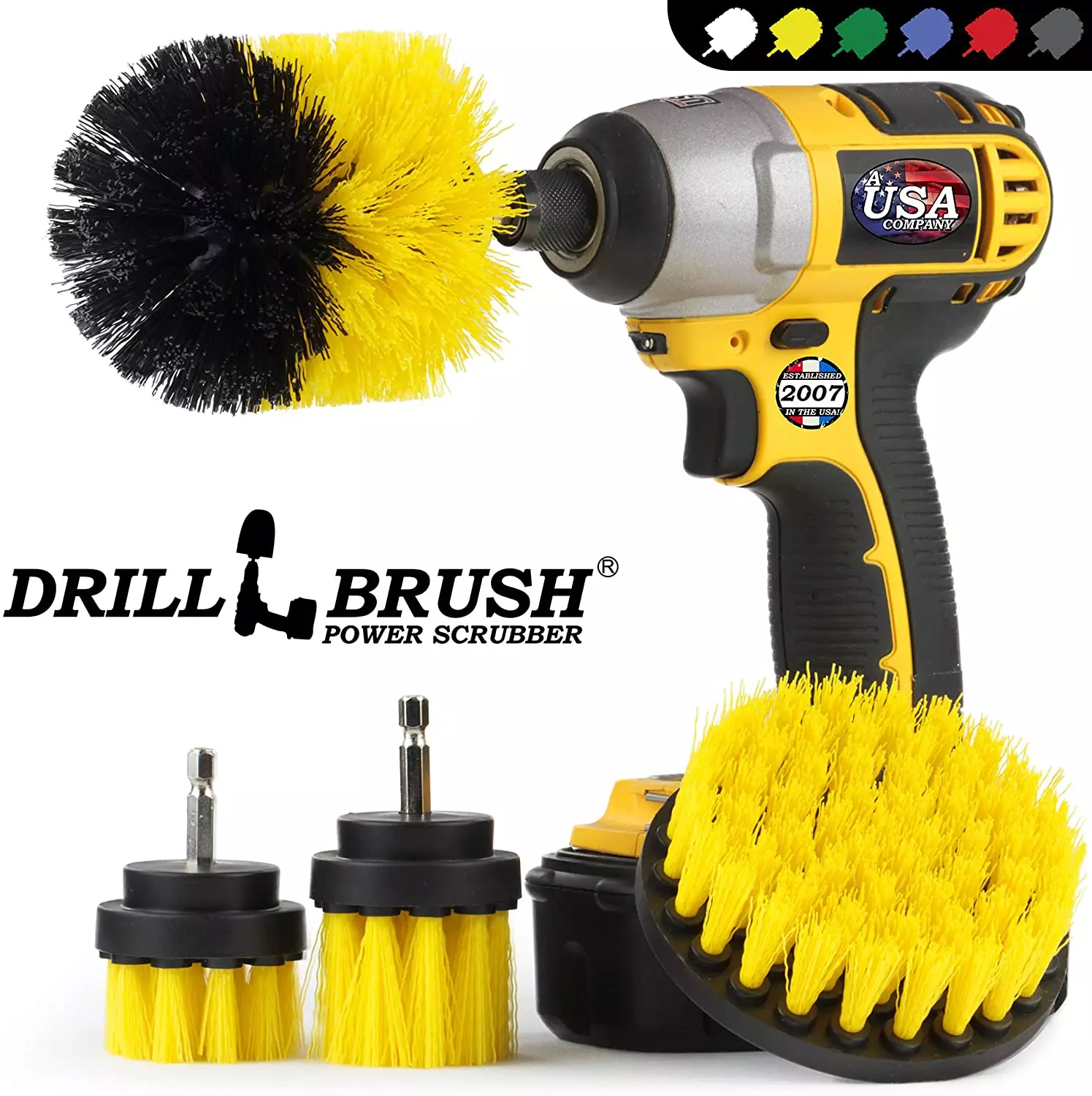 Drill Brush Spin Scrubber Kit