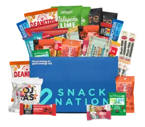 i-snack national snack subscription box, amabhokisi okubhalisela ukudla okulula