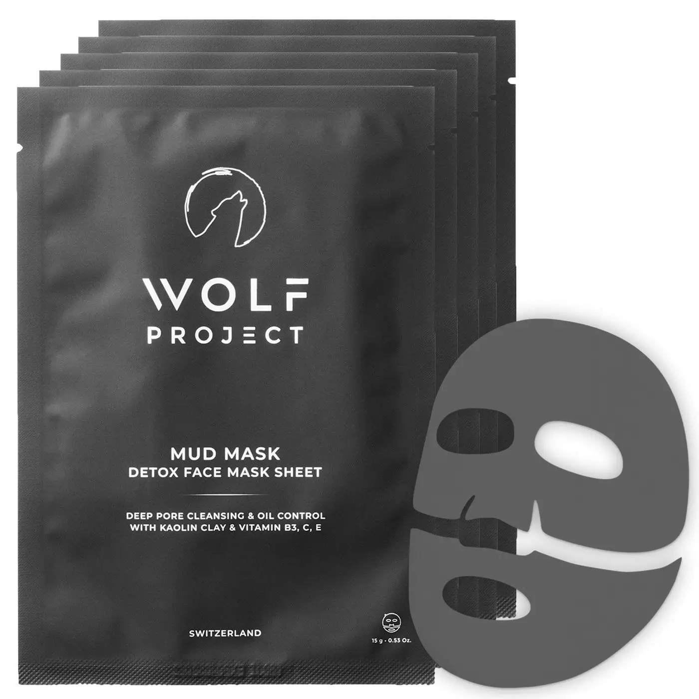Wolkf Project Ерлерге арналған балшықтан жасалған маска