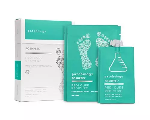 Patchologie PoshPeel Pedi Cure Intensive Foot Peel Treatment; meilleur peeling des pieds