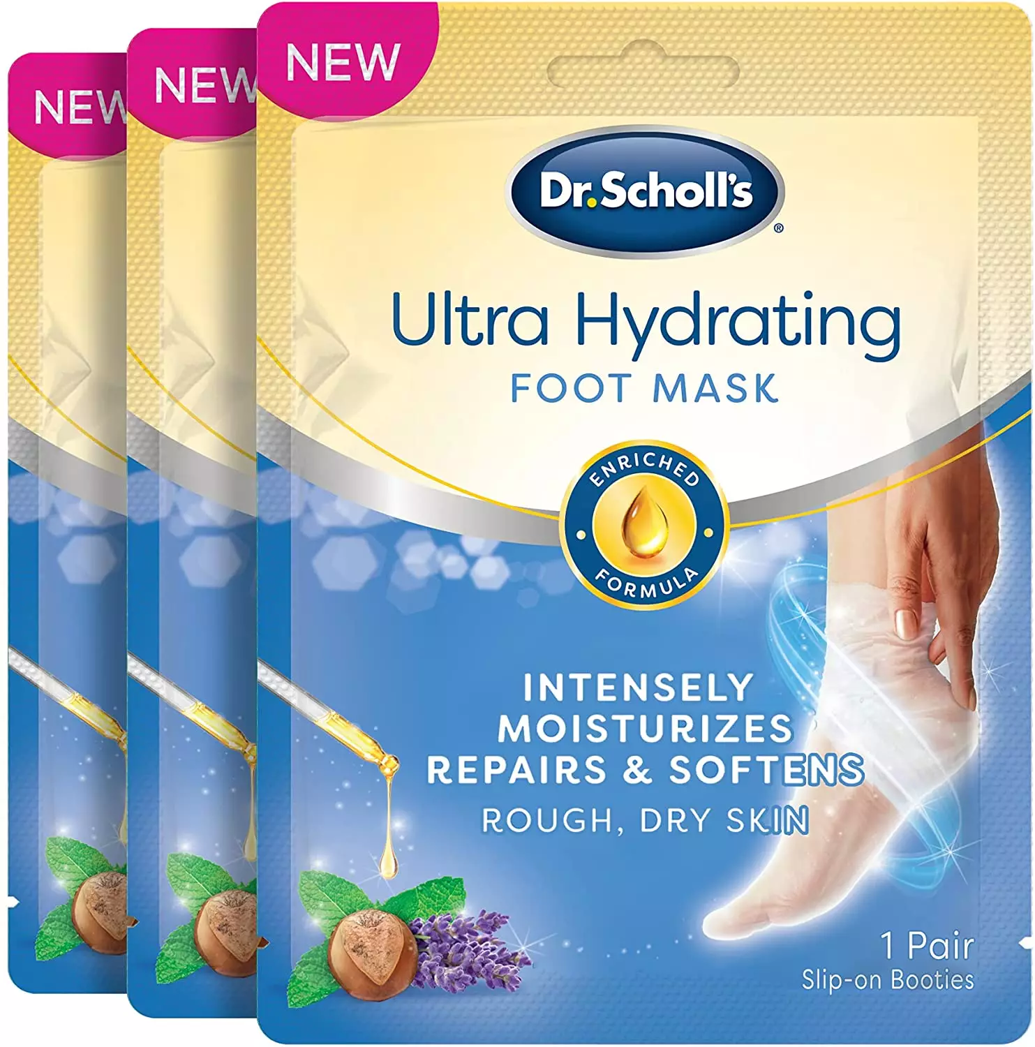 Dr. Scholl itin drėkinanti pėdų kaukė