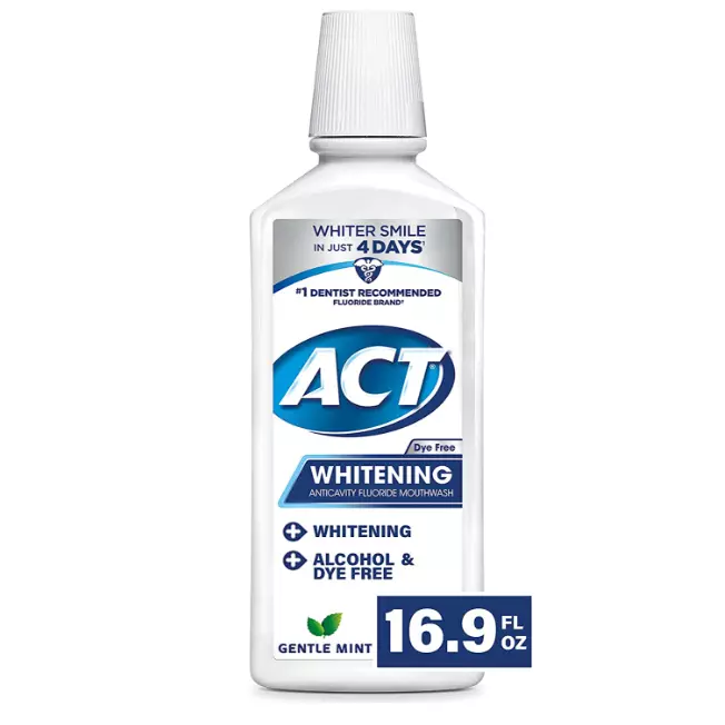 ACT美白+抗蛀牙含氟漱口水