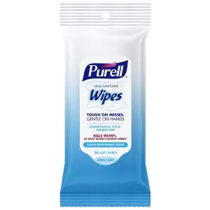 Purell هٿ صاف ڪرڻ وارو سفري مسح