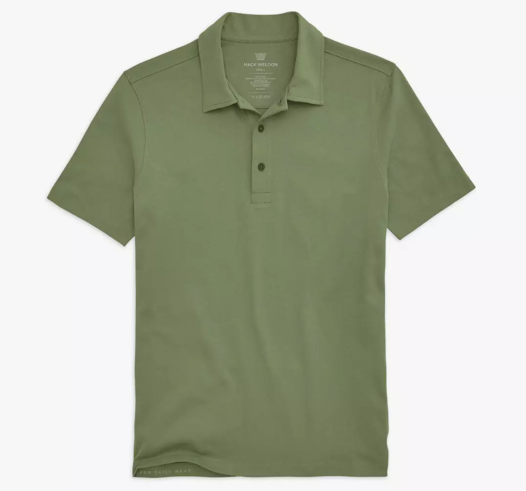Mack Weldon DRYKNIT T-Shirt Polo, labing maayo nga mga kamiseta sa golf alang sa mga lalaki