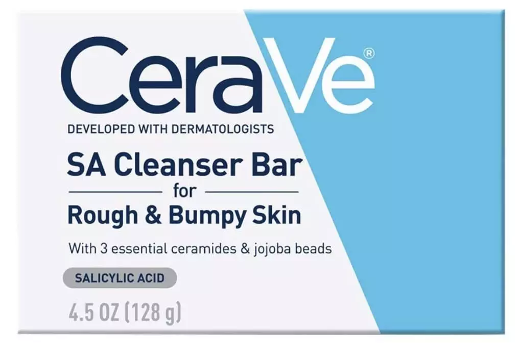 રફ અને બમ્પી ત્વચા માટે CeraVe SA ક્લીન્સર બાર