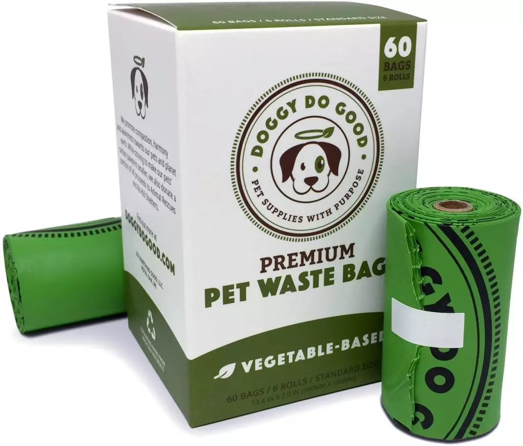 I-Doggy Yenza Izikhwama Ezinhle Ze-Biodegradable Dog Poop Bags