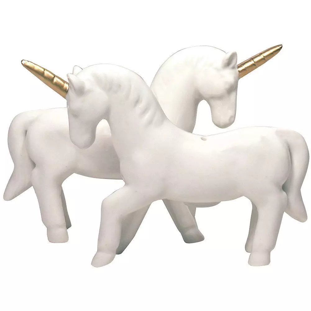 unicorn salt och peppar shakers