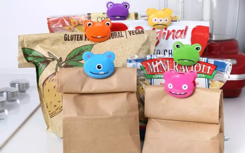 Clips para bolsas de Kikkerland Monsters