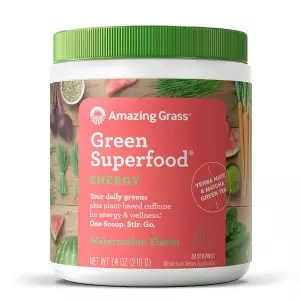 erstaunlech Gras gréng Superfood Energie Dëppchen