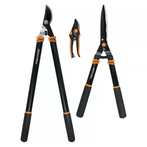 Fiskars 3 vnt medžių ir krūmų priežiūros rinkinys