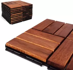 Terrassenplatten aus Akazienholz
