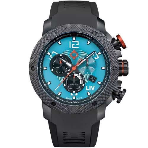 LV GX1 tj chronograf s modrým ciferníkom