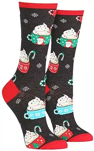 najlepsze świąteczne skarpety - Socksmith Women's Cocoa Christmas Socks