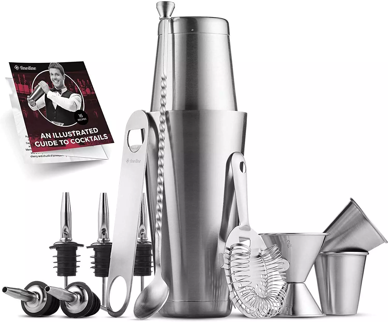 cocktail shaker set, hoe meitsje de perfekte manhattan