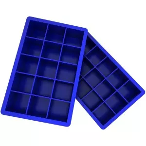 I-Ozera 2 Pack Silicone Ice Cube Tray