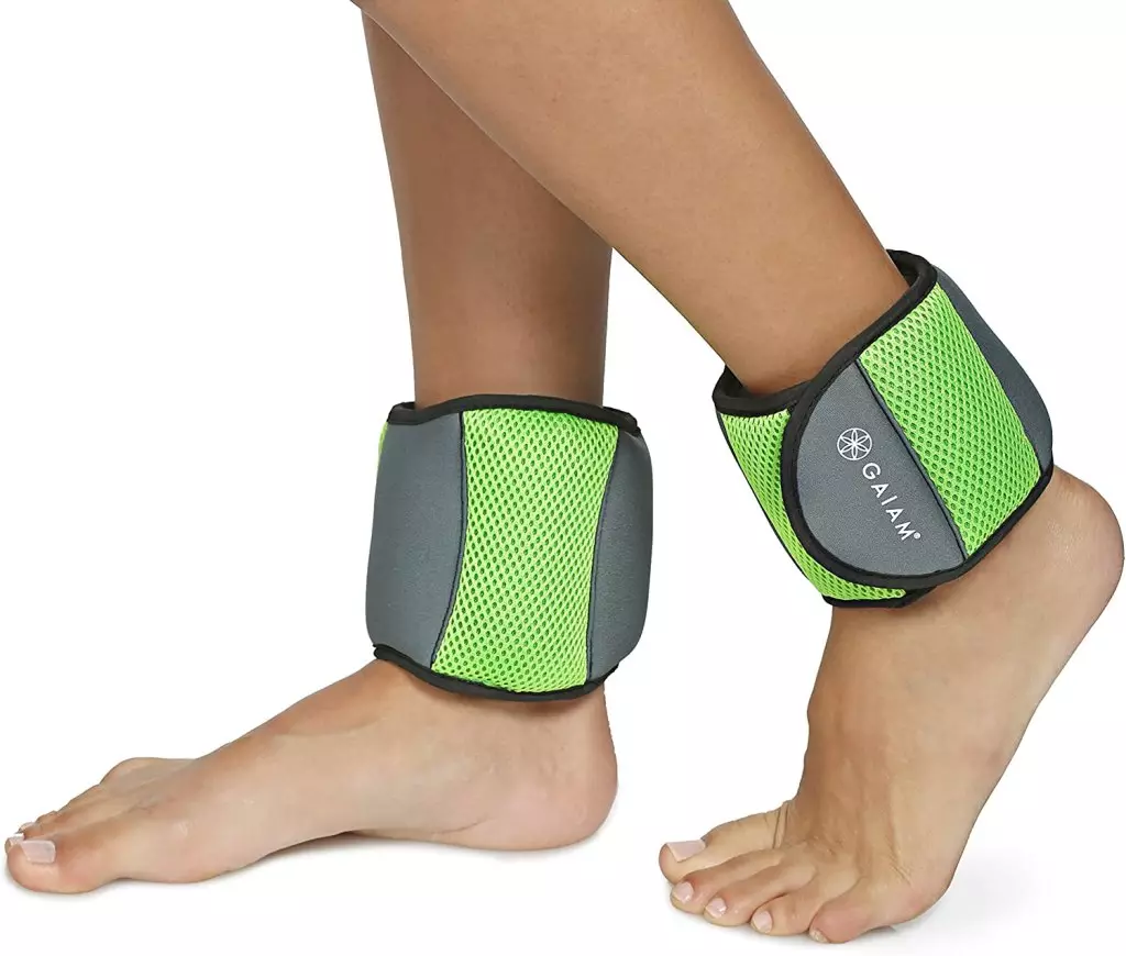 Gaiam ankle weights, travel workout equipment