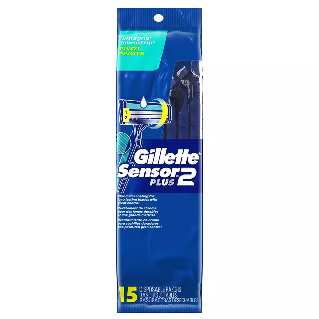 ən yaxşı birdəfəlik ülgüclər - Gillette sensor plus 2