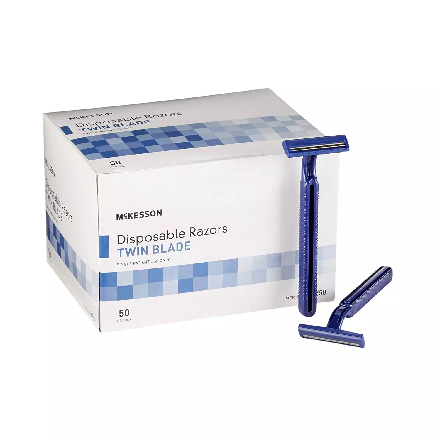 McKesson Twin Blade Leħja tal-leħja tal-irġiel Disposable