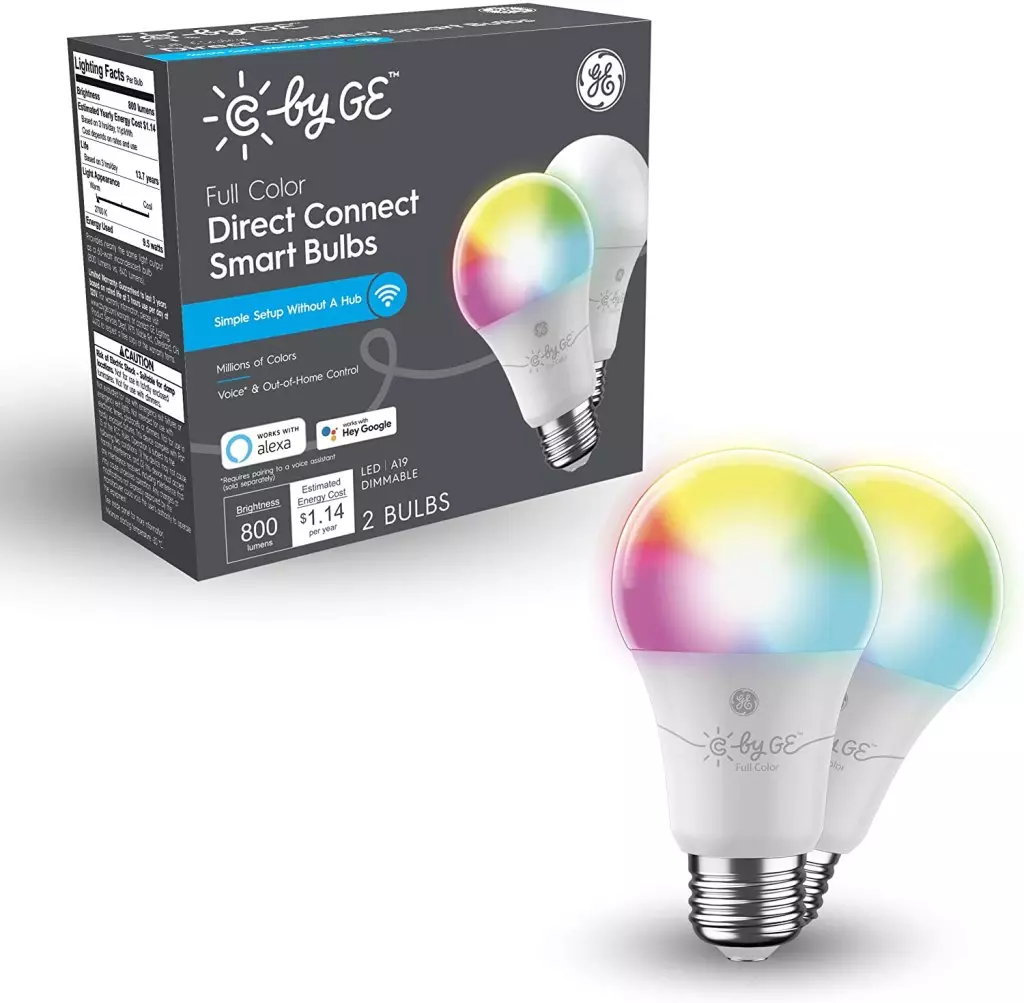 C ni GE Full Color Direct Connect Smart LED Bulbs