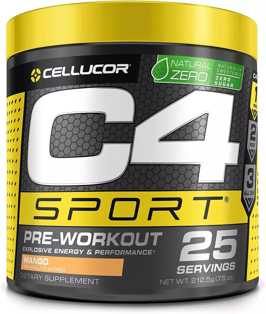 C4 Sport Pre Workout Powder, лучшие напитки перед тренировкой