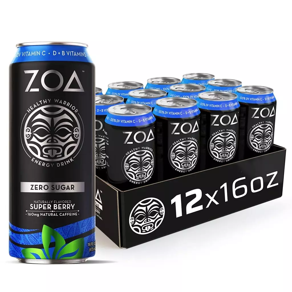 ZOA Healthy Warrior Energy Drink, najlepsze napoje przedtreningowe