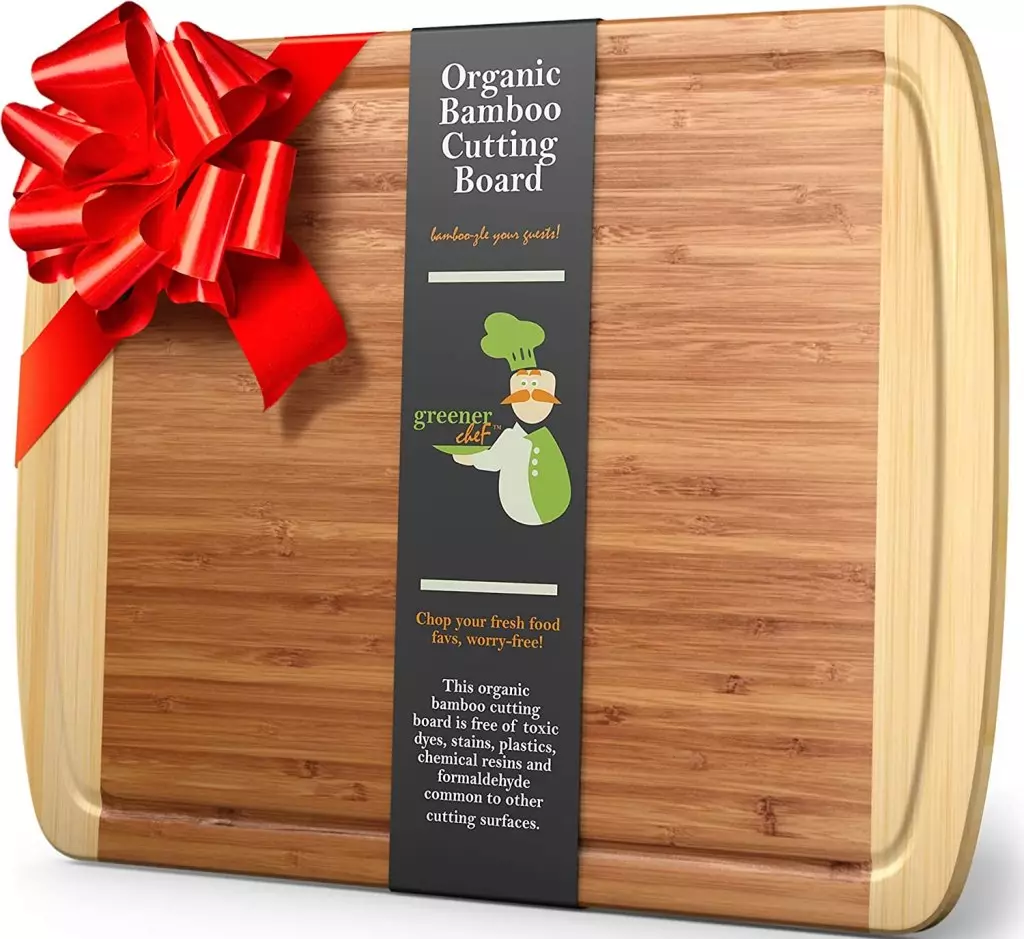 Greener Chef Extra Large Organic Bamboo Cutting Board