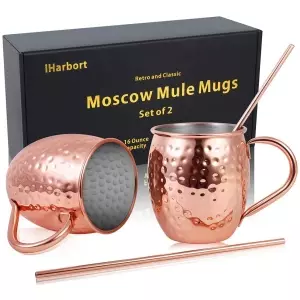 iHarbort Moscow Mule Copper Mugs