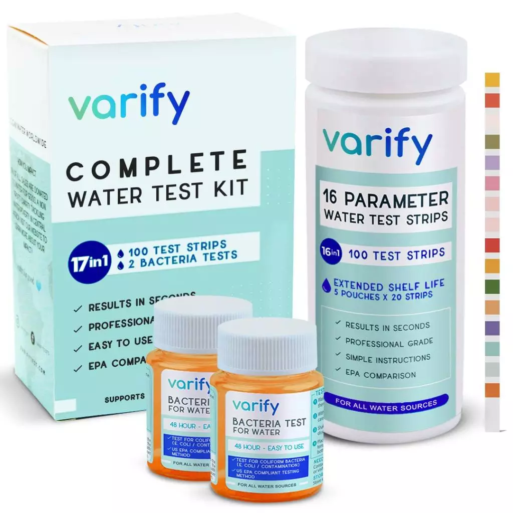Varify 17 в 1 първокласен комплект за тестване на питейна вода